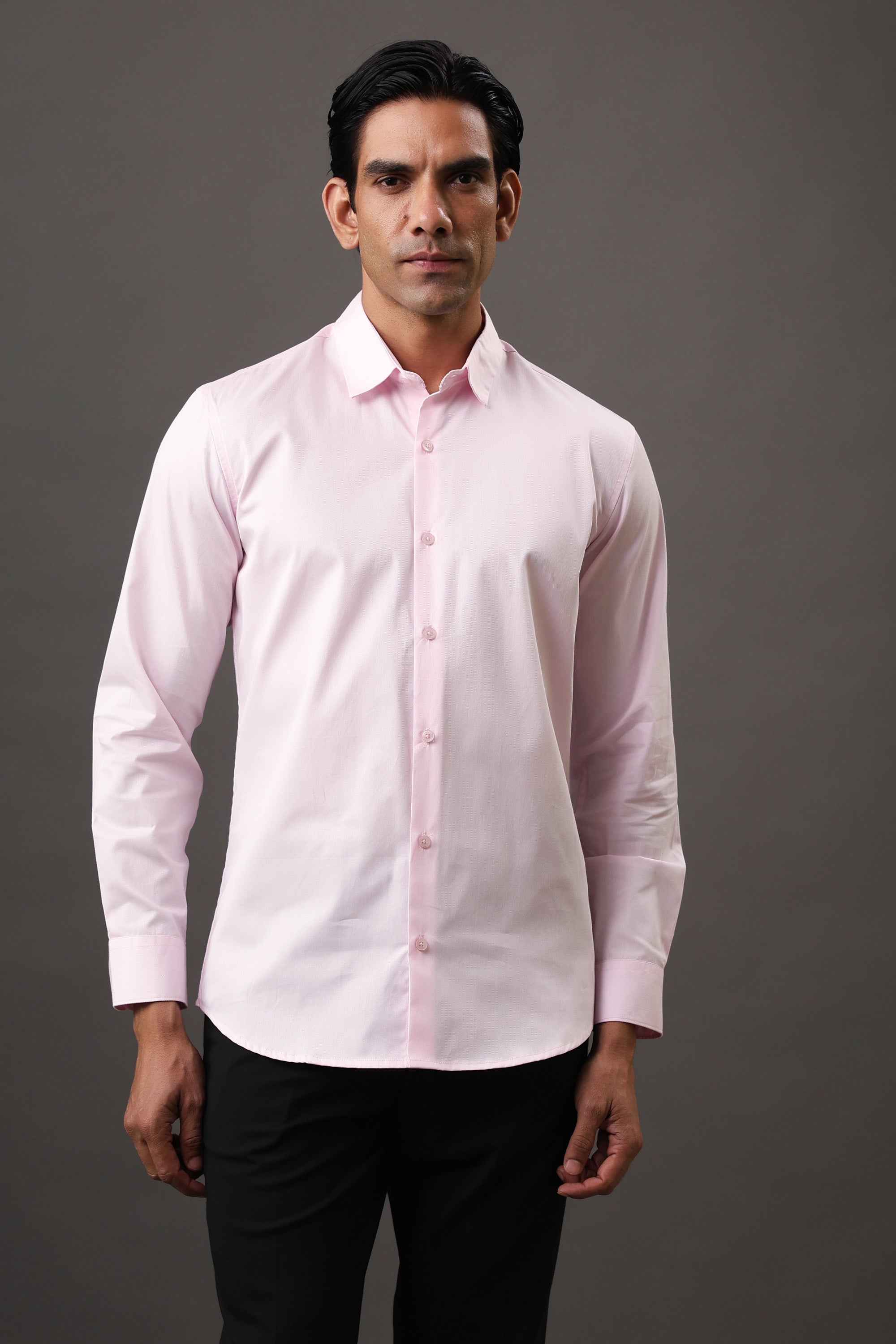 Light Pink Solid Shirt – Tropup